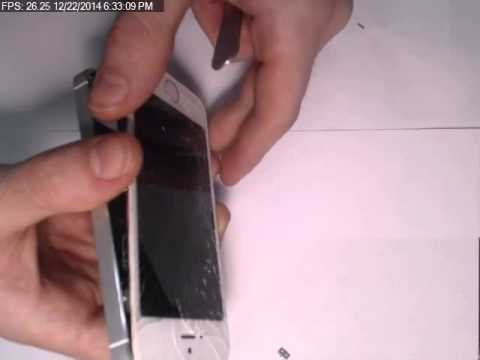 How To Pry Open iPhone 5S Housing - YouTube