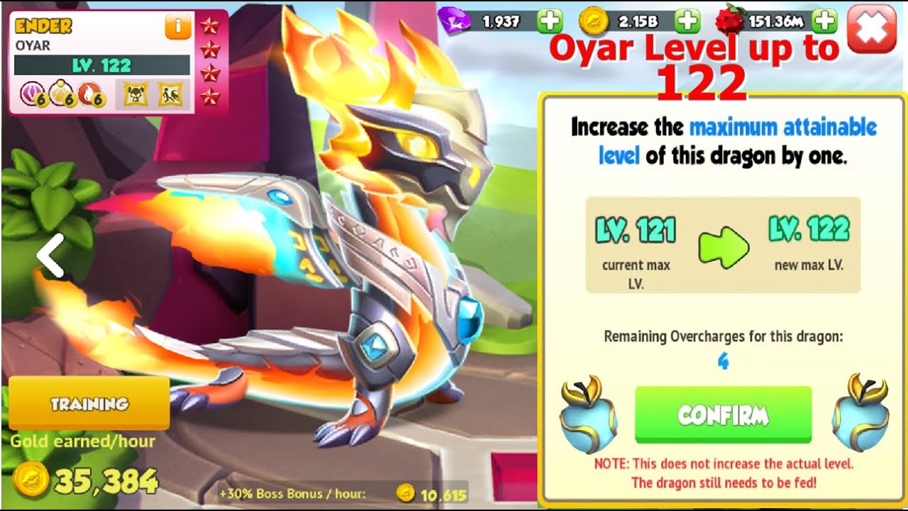 Oyar Dragon Level up to 122-Dragon Mania Legends | Ancient Oyar Dragon ...