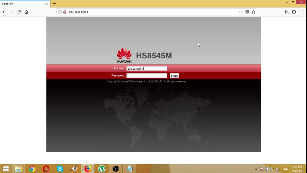 How to change password in classic tech router. - YouTube