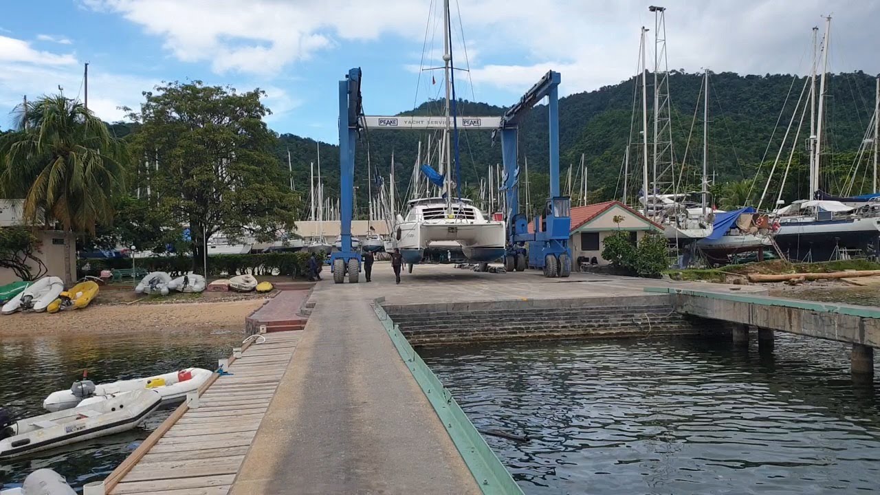 E 38 - Trinidad work on Cerianne during Haulout - YouTube