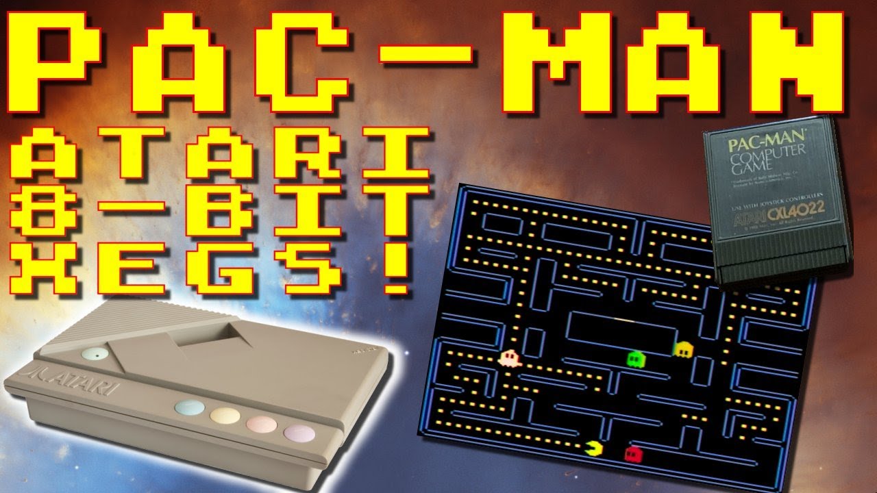 Pac-Man for Atari 8-bit XEGS Review - Greg's Game Room - YouTube