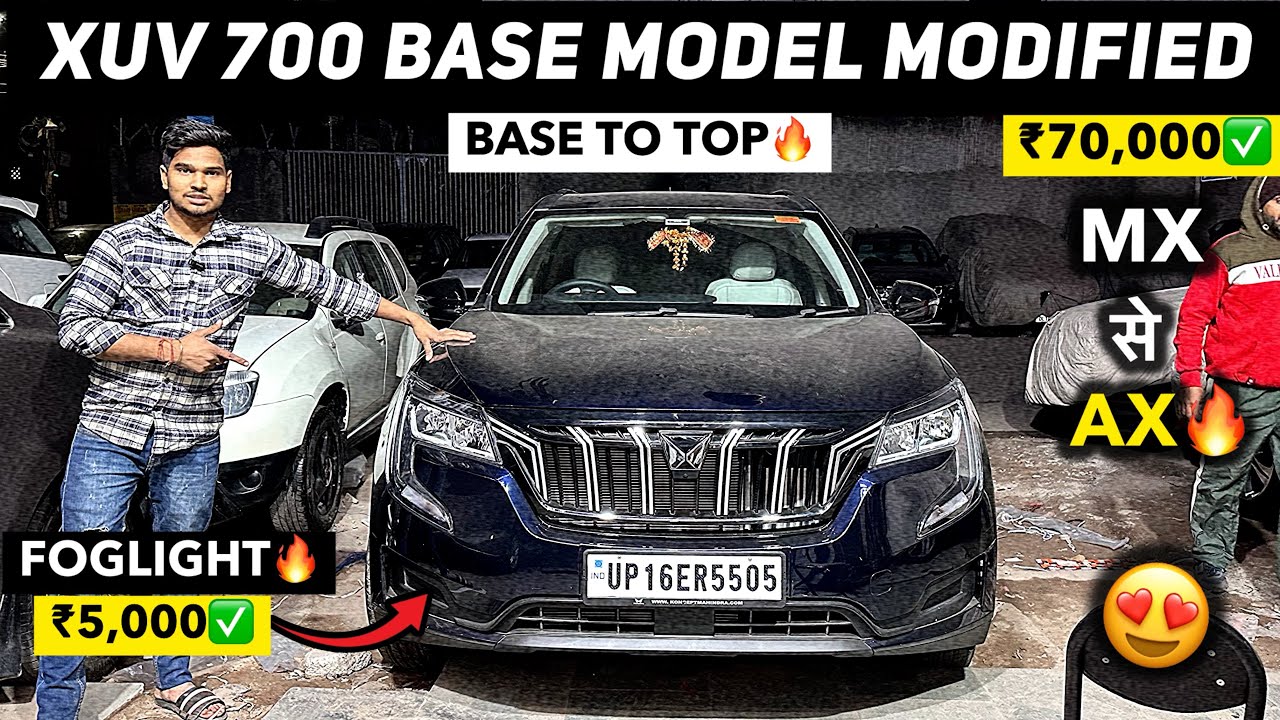Xuv 700 Base model Modified😍Xuv 700 Base to Top Modified Mahindra Xuv ...