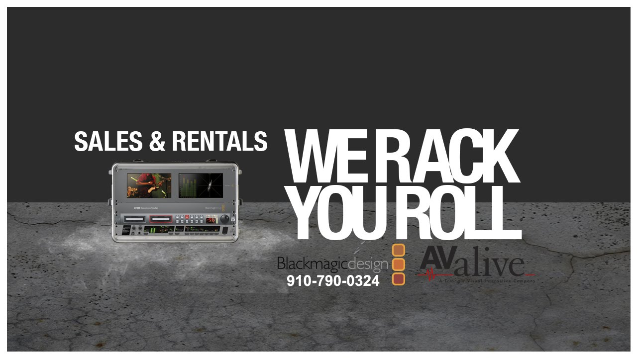 BlackMagic ATEM TV Studio HD Switcher Fly Pack Rental & Sales Overview ...