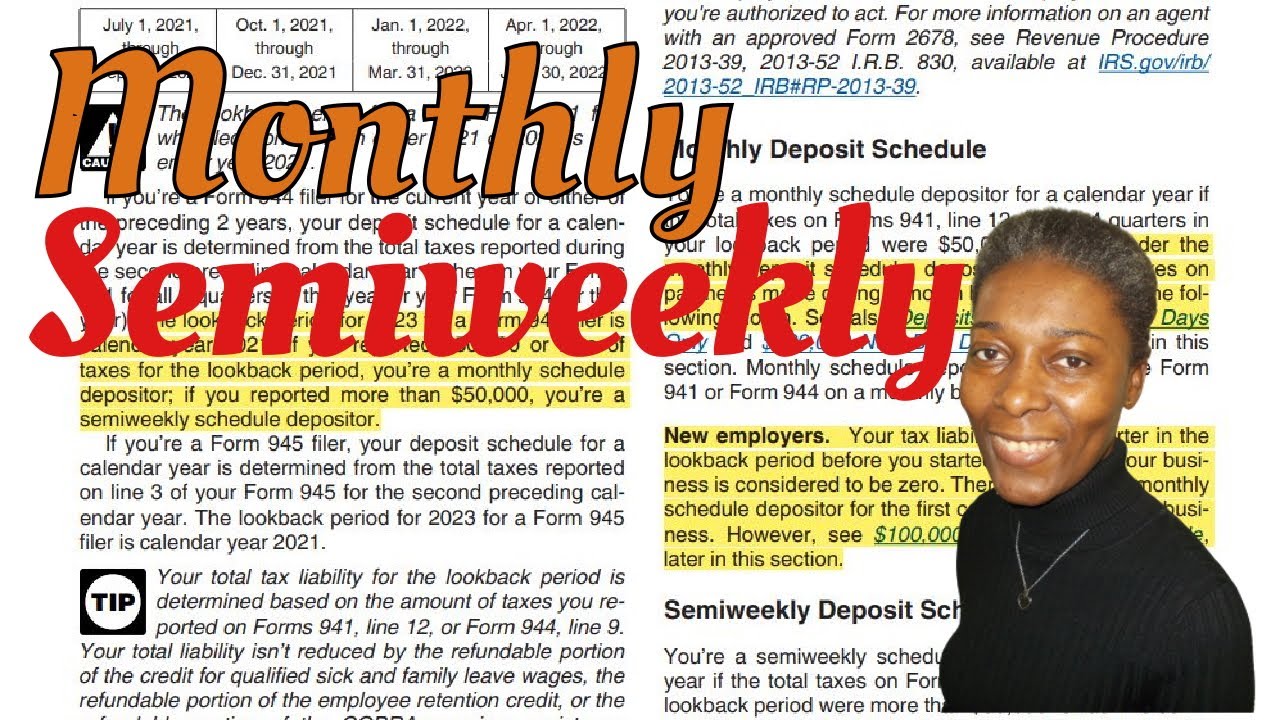 How To Choose Your Payroll Tax Deposit Schedule For 2023 If You File IRS Form 941 YouTube how-to-choose-your-payroll-tax-deposit-schedule-for-2023-if-you-file-irs-form-941-youtube