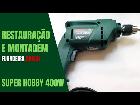 Montagem e Restauração Furadeira c/ Impacto Bosch Super Hobby 400w 3/8