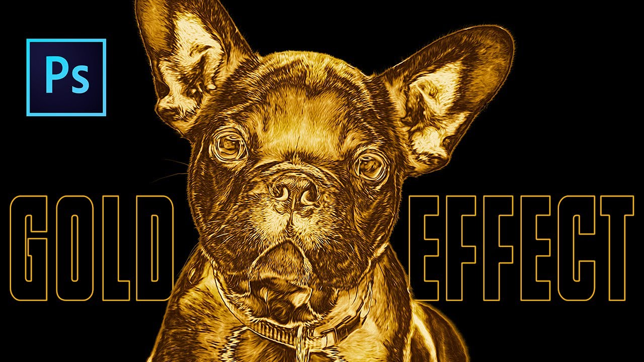 Create a Gold Plated Effect for Any Image in Photoshop - YouTube