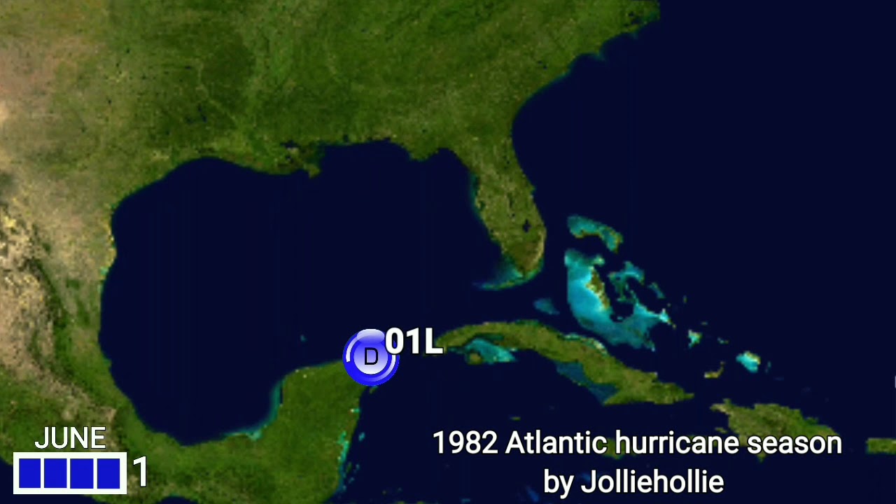 1982 Atlantic hurricane season Animation (Jolliehollie) - YouTube