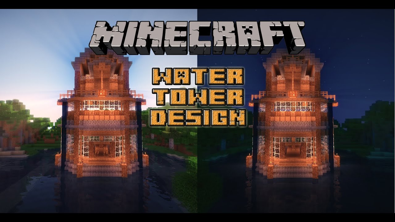 Minecraft Water Tower Design - YouTube