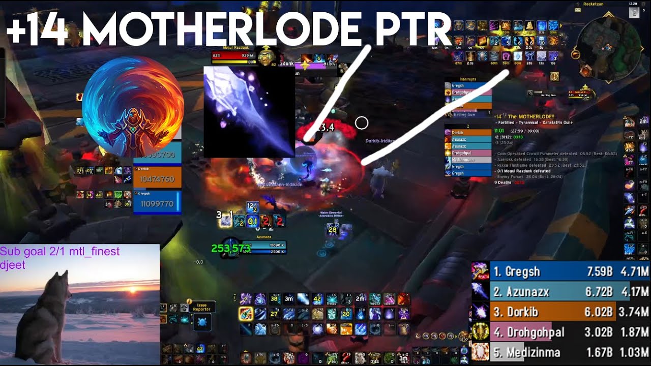 NEW GATLING GUN ANIMATION? Motherlode +14 Frostfire Frost Mage 11.1 PTR ...