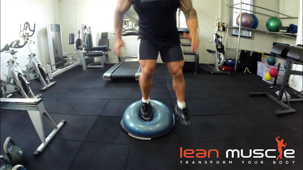 knee up squats single leg - YouTube