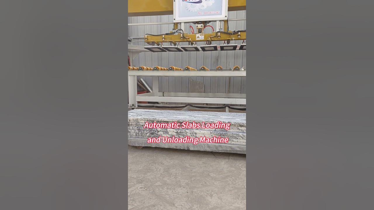 Automatic slabs loading and unloading machine - YouTube