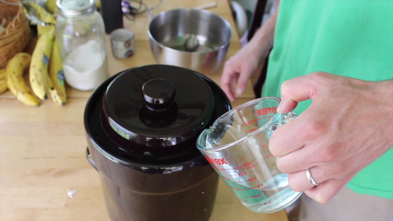 How to Make Sauerkraut in a Fermentation Crock - YouTube