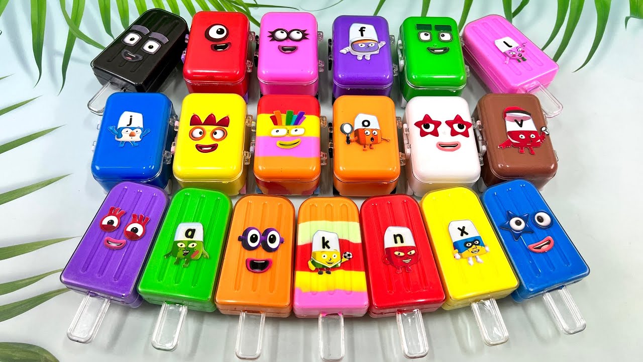 Numberblocks - Looking All Slime with Suitcase, Ice Cream Colorful ...