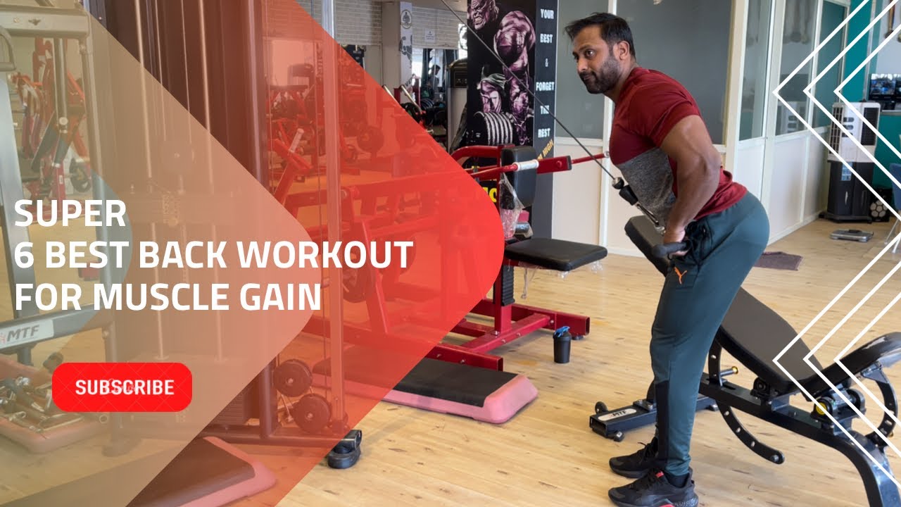 6 BEST BACK WORKOUTFOR MUSCLE GAIN | Superset Back Workout | How To Do ...