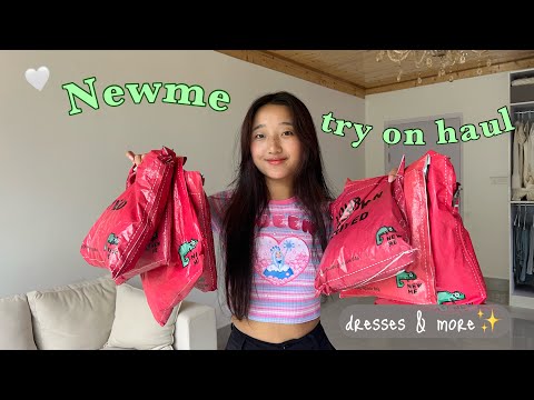 ✨Huge Newme try on haul [dresses & more ]🩶