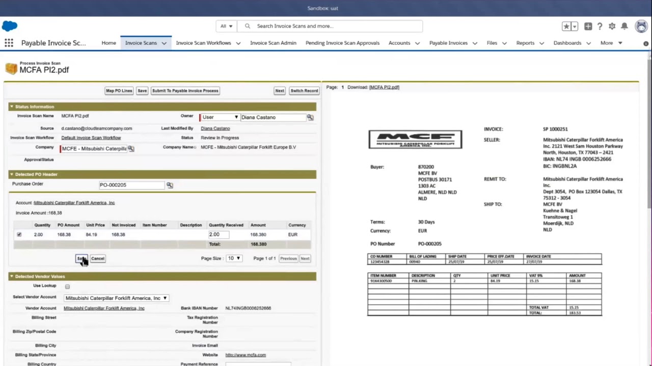 Automated Payable Invoices and PO Processing - YouTube