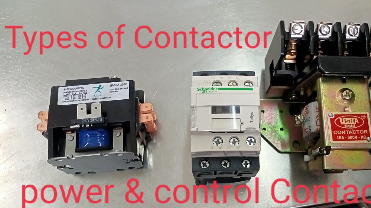 Types of Contactor in HINDI , Power Contactor , Control Contactor ...