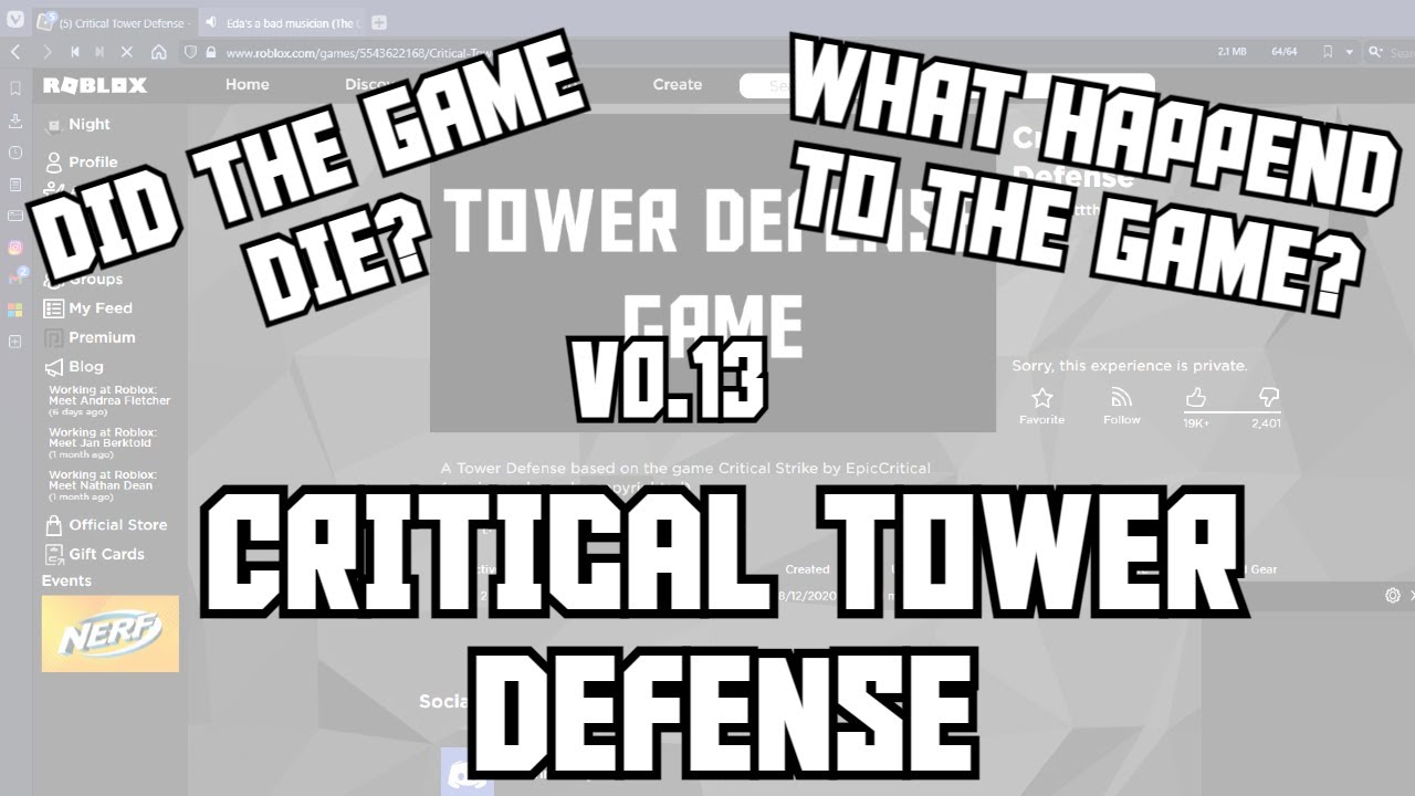 Critical Tower Defense | What Happend? + Information - YouTube