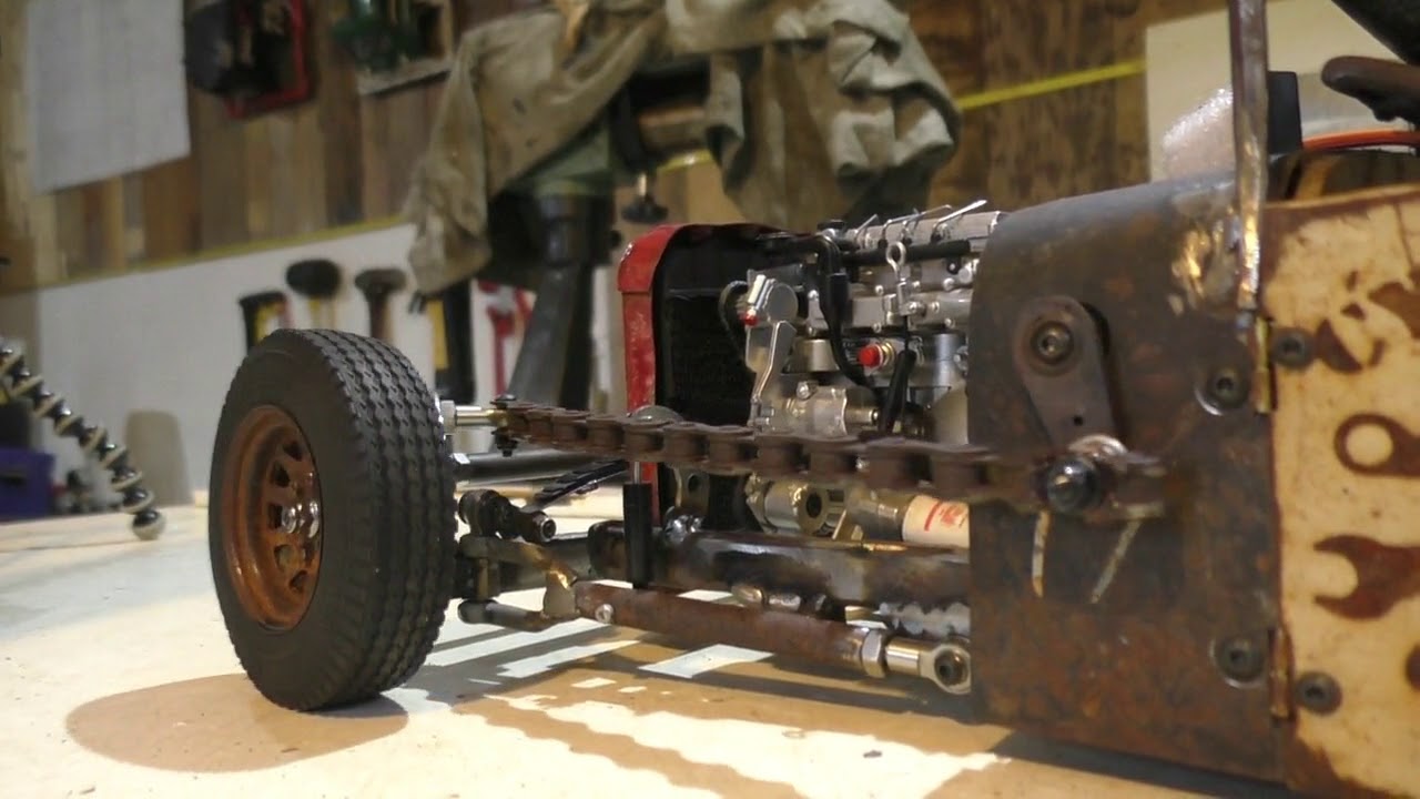 17/14 - Custom metal RC model rat rod shop truck (progress so far ...