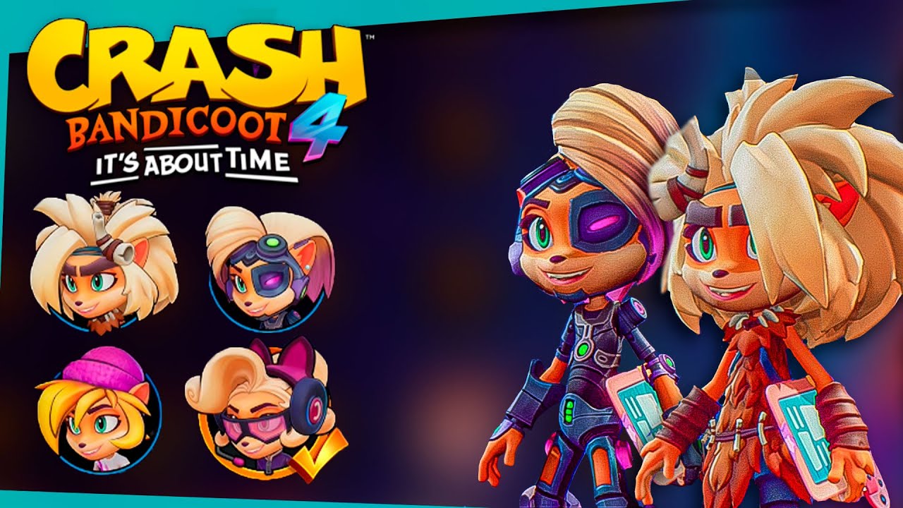 CRASH BANDICOOT 4 SKINS Exclusivas PlayStation da Coco - YouTube
