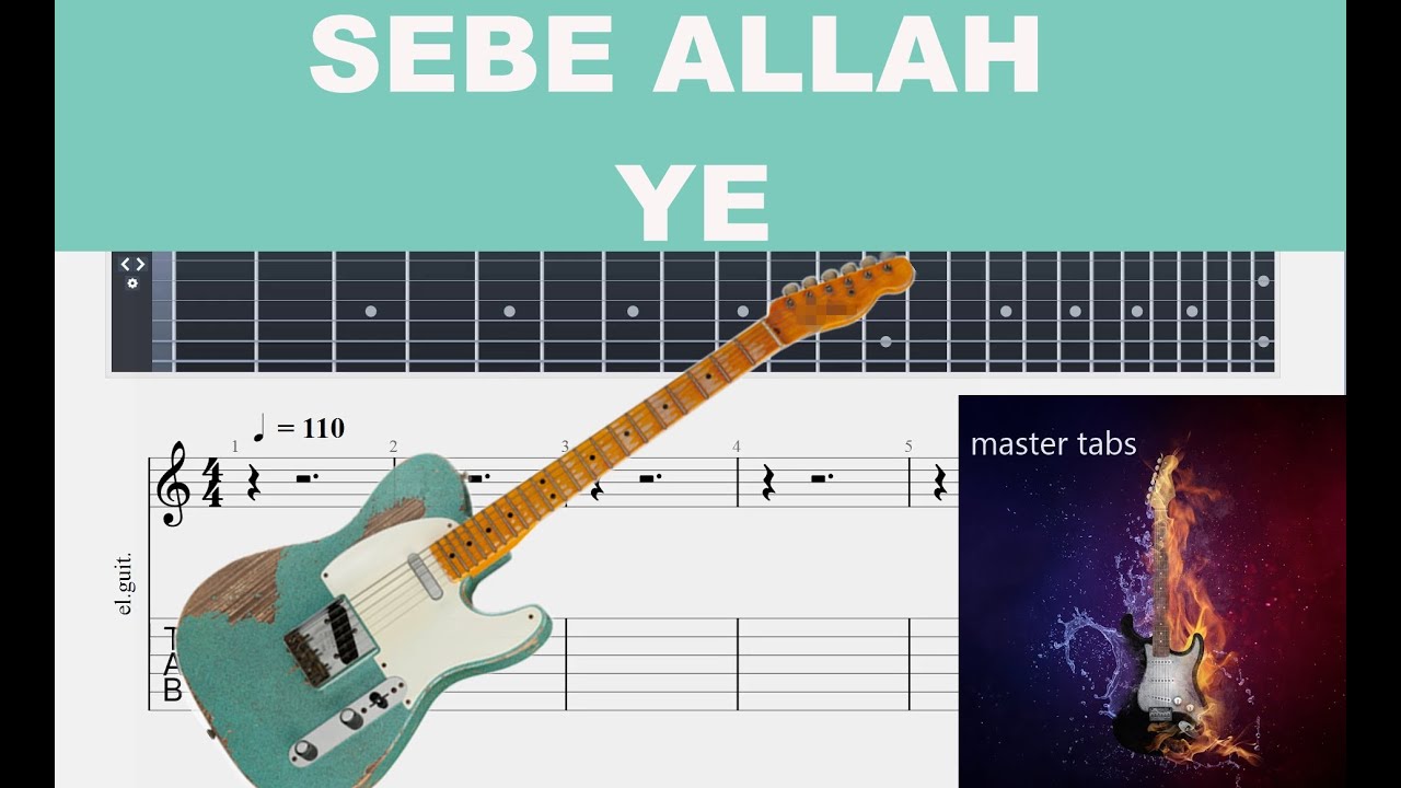 SEBE ALLAH YE |#alphablondy#|Guitar Tab| #Mastertabs# ...