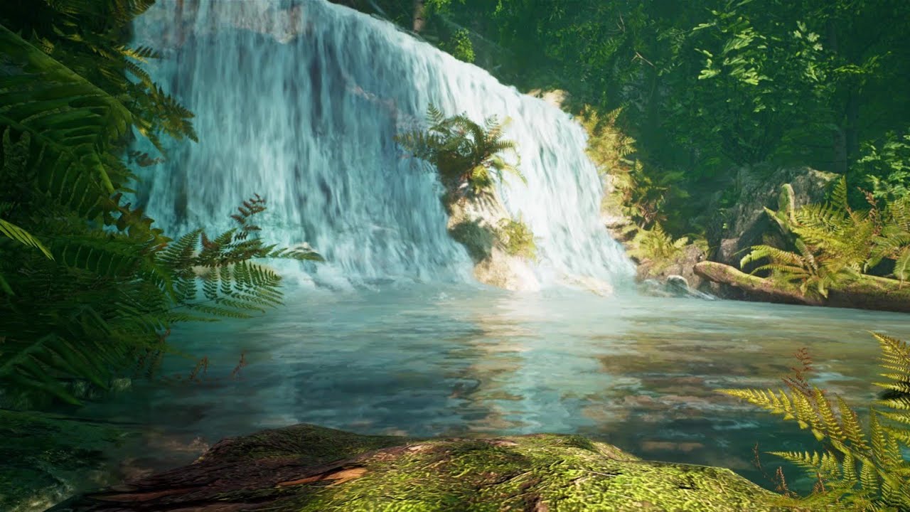 Beautiful Waterfall Peace Calming Music, Meditation - YouTube