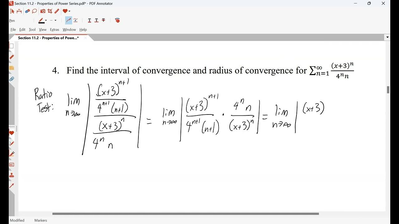 Power Series Radius and Interval of Convergence Examples - YouTube
