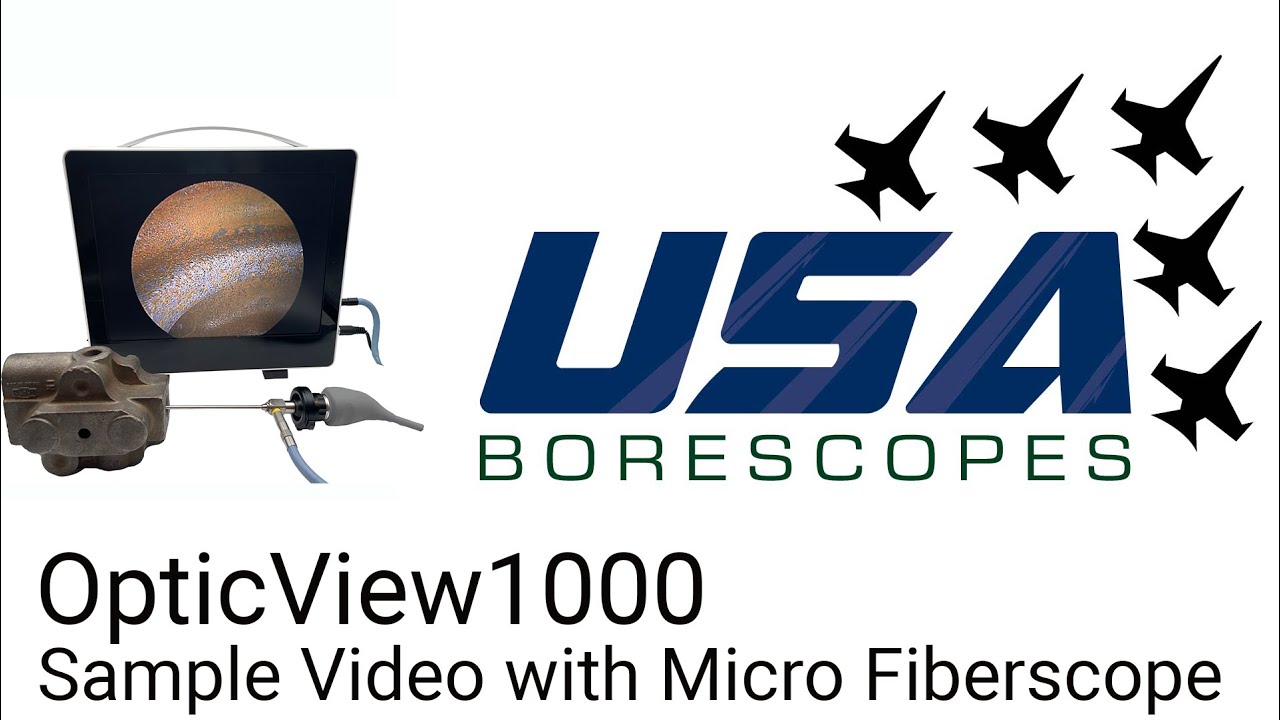 OpticView1000 Borescope Video Monitor with Micro Fiberscope - YouTube