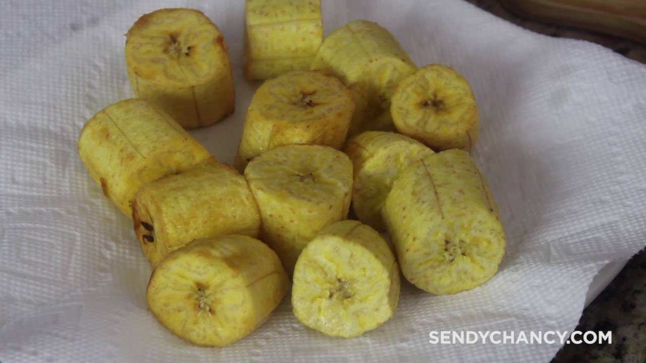Bannann Peze (Twice Fried Plantains) - YouTube