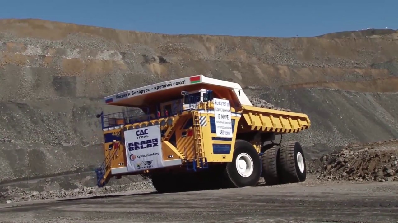 World s Largest Truck in Action Extreme Mining Dump Truck BelAZ-75710 ...