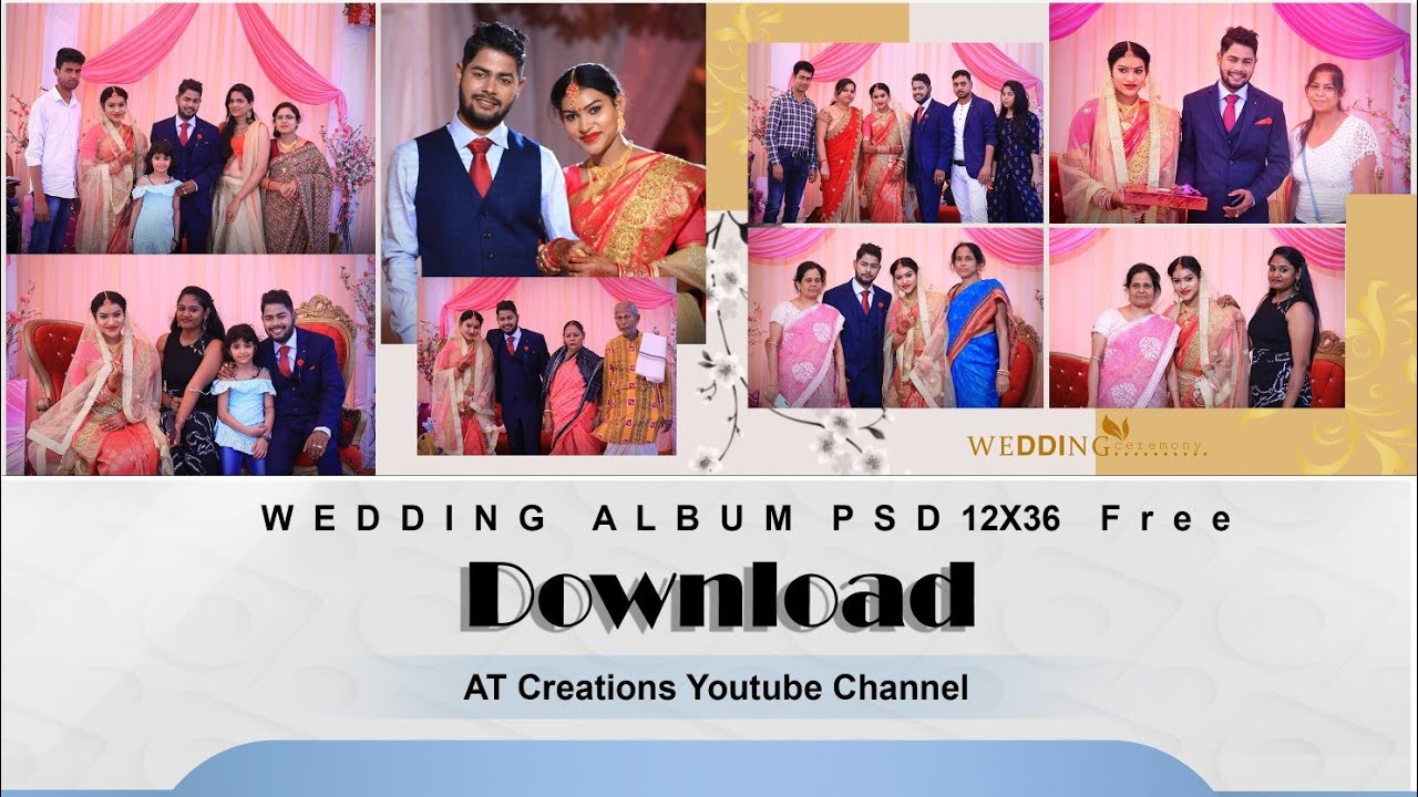 Free Wedding psd File Download | Photoshop Tutorial | Free Psd - YouTube