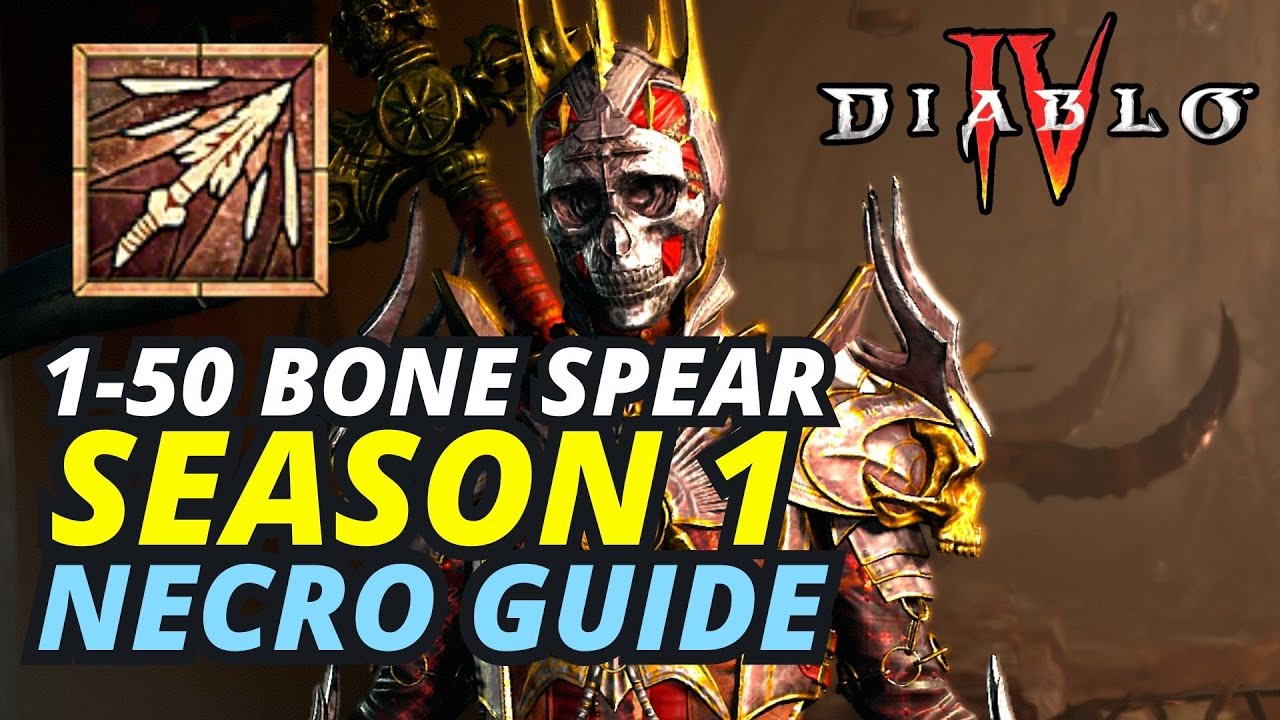 Diablo 4 Necromancer Build 1-50 FAST LEVELING Guide SEASON 1 - YouTube