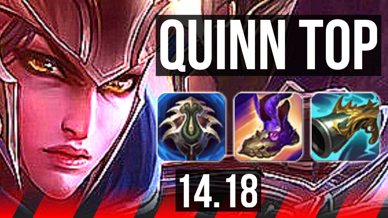 QUINN vs SMOLDER (TOP) | Rank 3 Quinn, 11/1/6, Godlike | TR Challenger | 14.18 - YouTube
