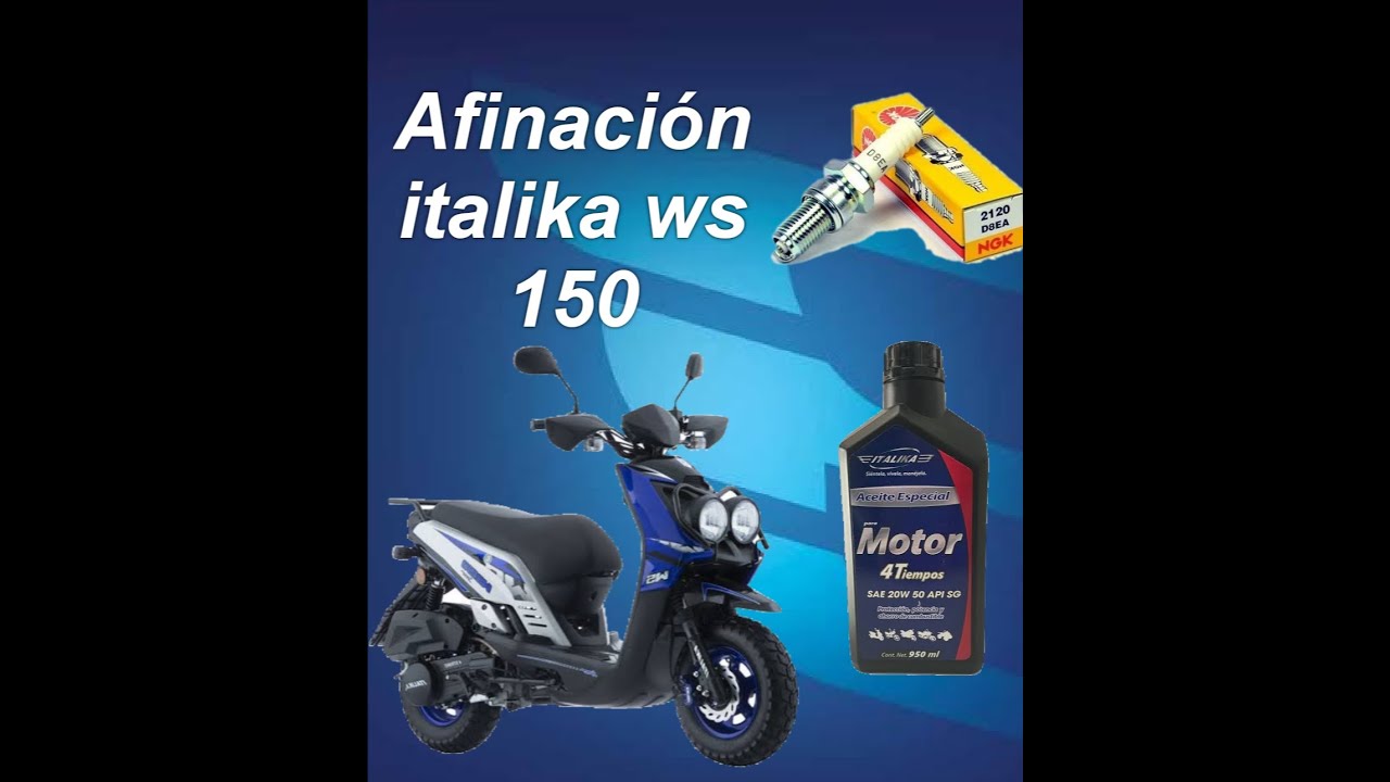 afinacion a motoneta ws 150 azul - YouTube