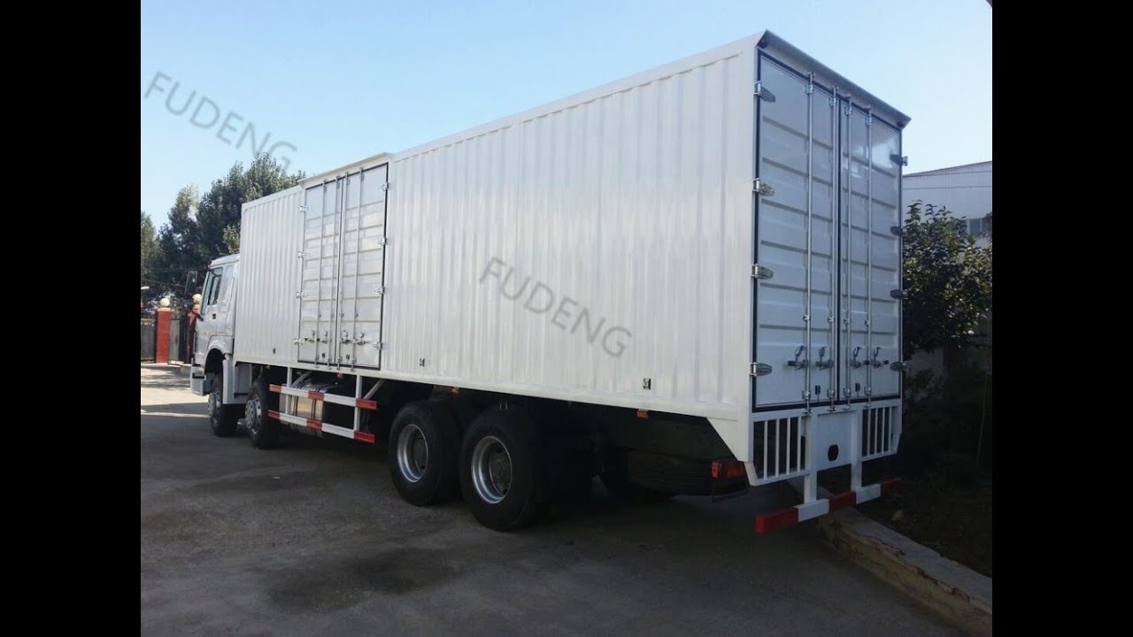 Used van truck second hand closed box cargo truck container truck good ...