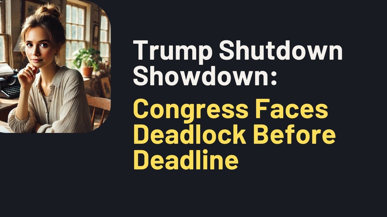 Trump Shutdown Showdown: Congress Faces Deadlock Before Deadline - YouTube