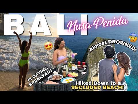 We *ALMOST DROWNED* in Nusa Penida & Lost Our Go-Pro 😭 Hiking to a Secluded beach! #TravelWSar