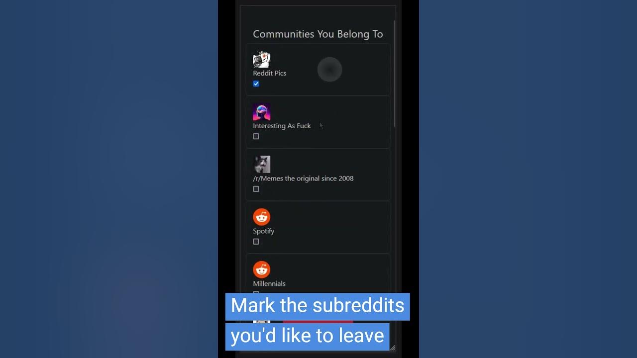 How to leave multiple subreddits at once with Beleave - YouTube