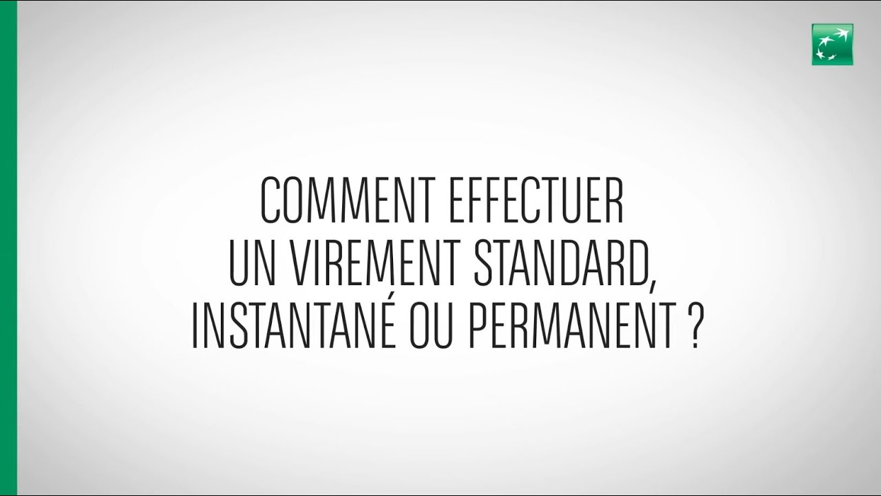 Comment effectuer un virement standard, instantané ou permanent ? - YouTube