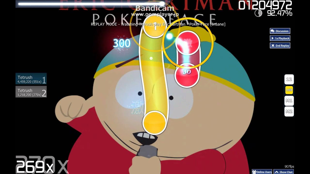 osu! Eric Cartman - Poker Face[Insane] - YouTube