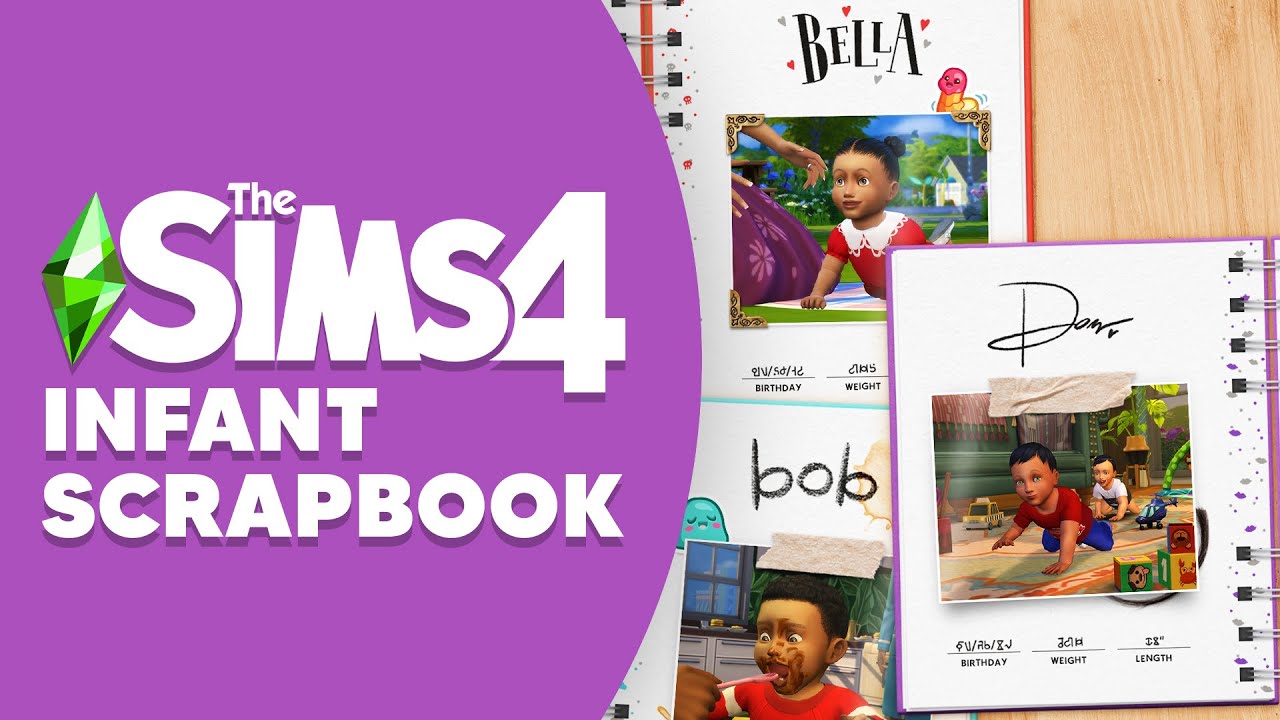 SIMS 4 INFANT SCRAPBOOK 😍 - YouTube