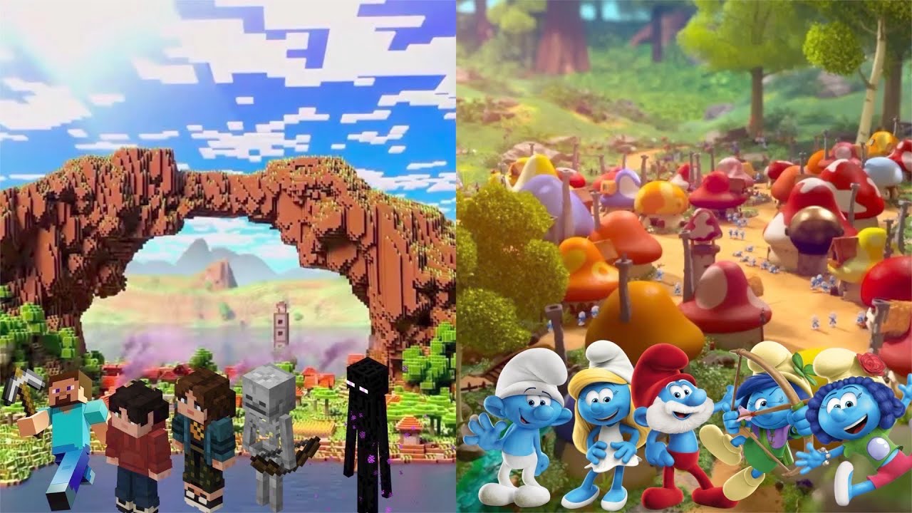 Do Minecraft and The Smurfs have a few things in common? - YouTube