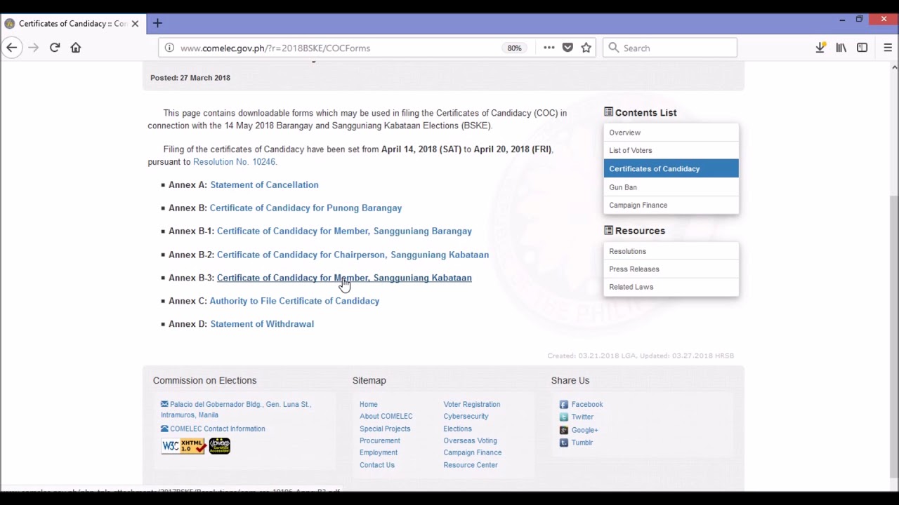 How to download a COC from the COMELEC website - YouTube
