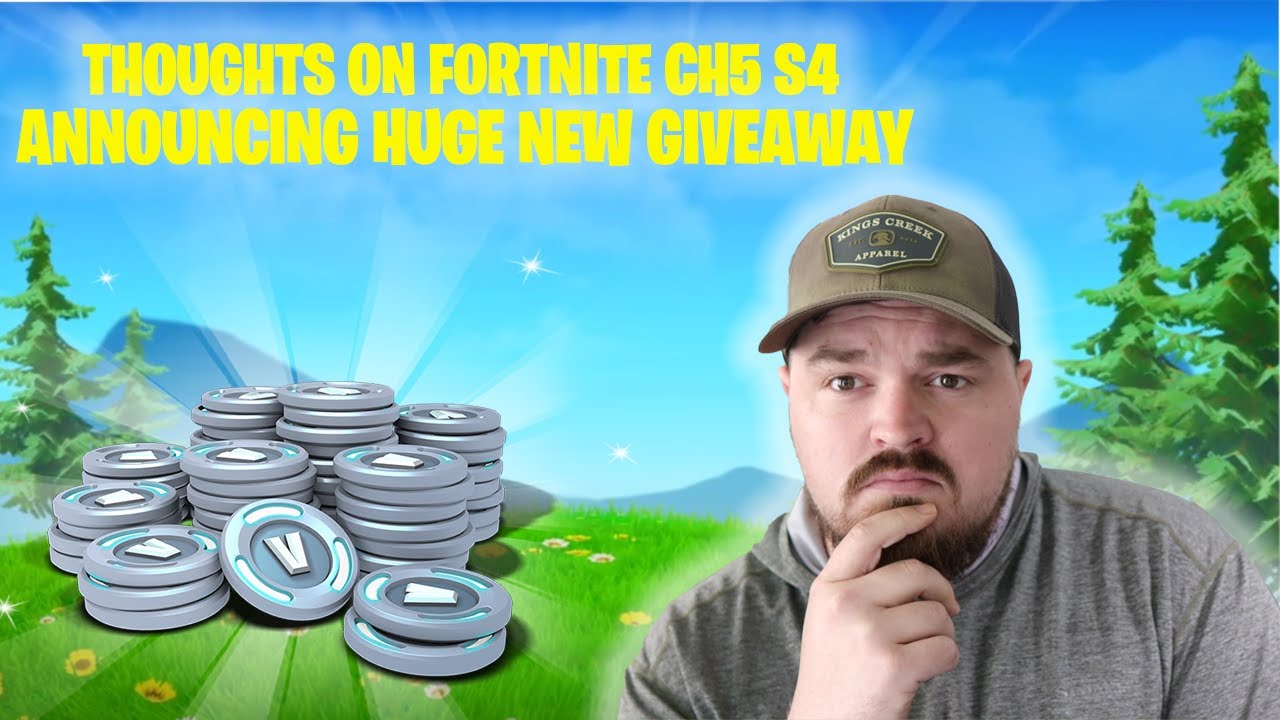 FORTNITE CH5 S4 LOOKS INSANE!! ANNOUNCING HUGE NEW *GIVEAWAY* - YouTube
