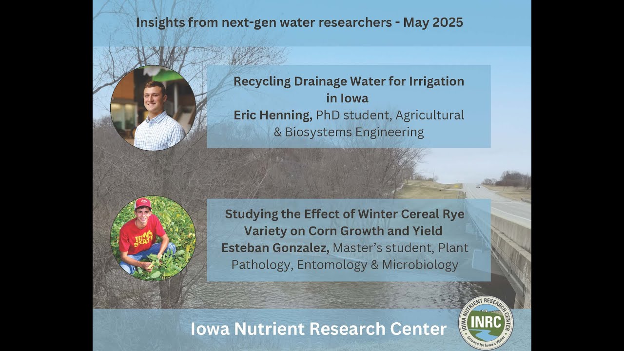 Insights from Next Gen Water Researchers - INRC Spring 2025 Seminar ...