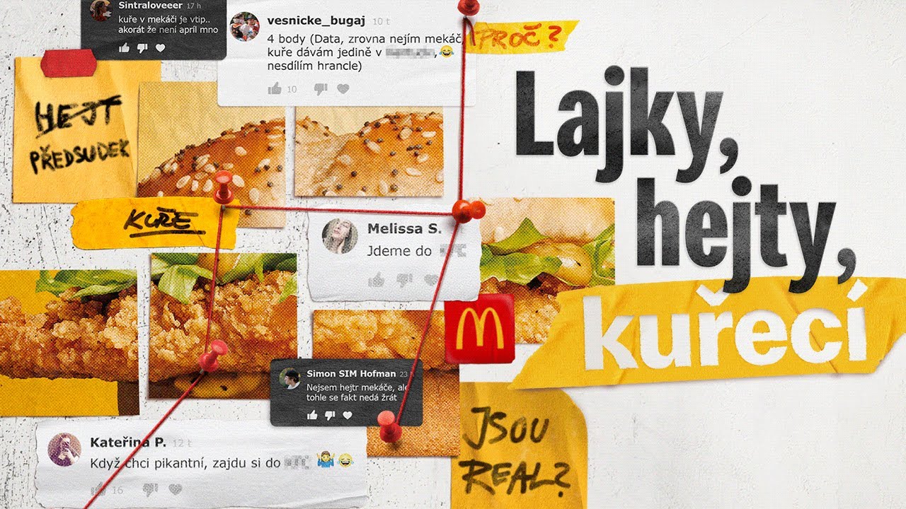 McDonald's uvádí: Lajky, hejty, kuřecí - YouTube
