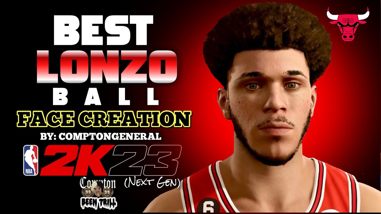 BEST LONZO BALL FACE CREATION🔥 ON NBA 2K23! MOST ACCURATE NBA 2K FACE ...