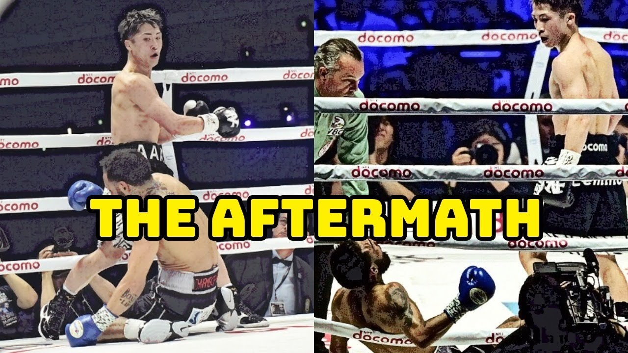 THE AFTERMATH OF NAOYA INOUE 井上 尚弥 GETTING OFF THE CANVAS TO WHOOP LUIS ...