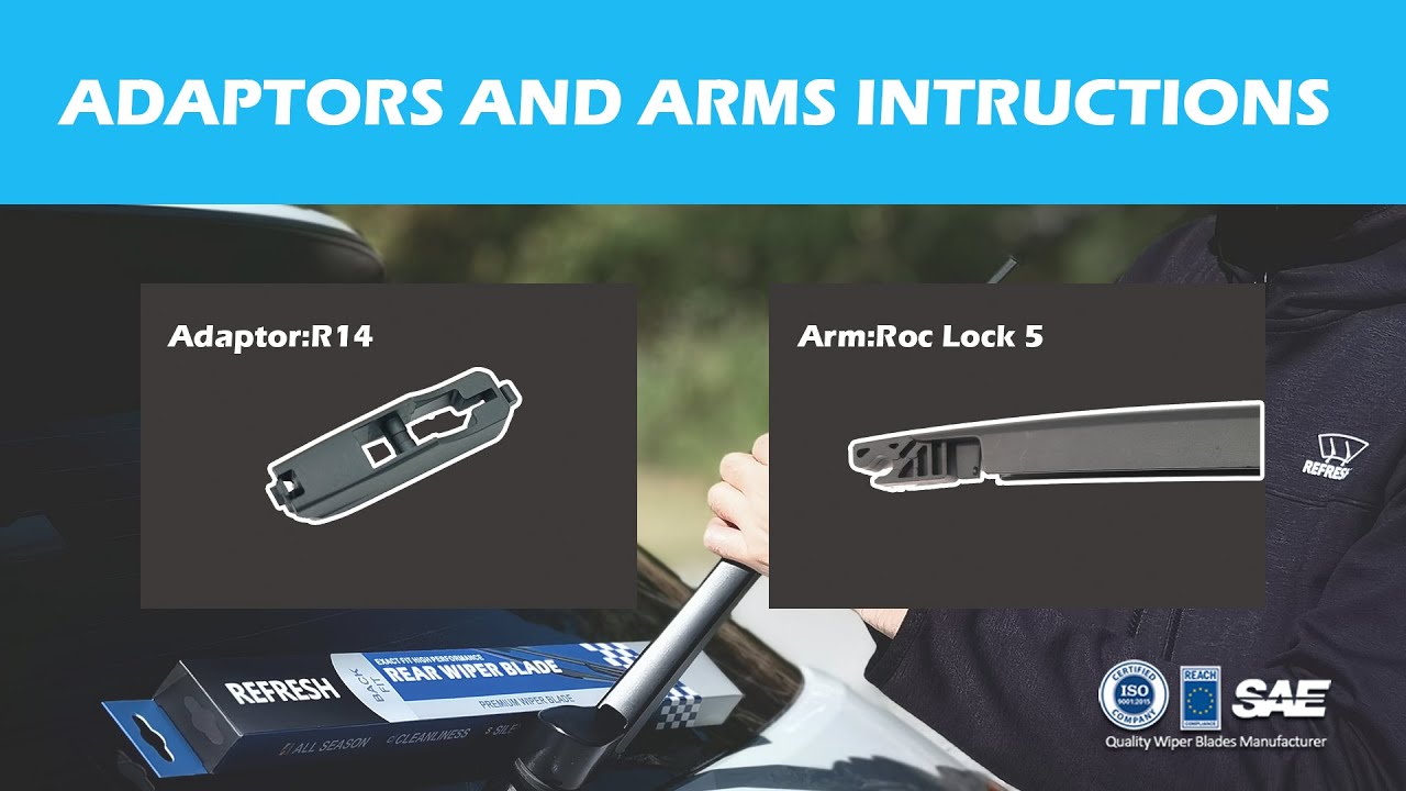 REFRESH Multi-Fit Plastic Rear Wiper blade Installation Video - Roc ...