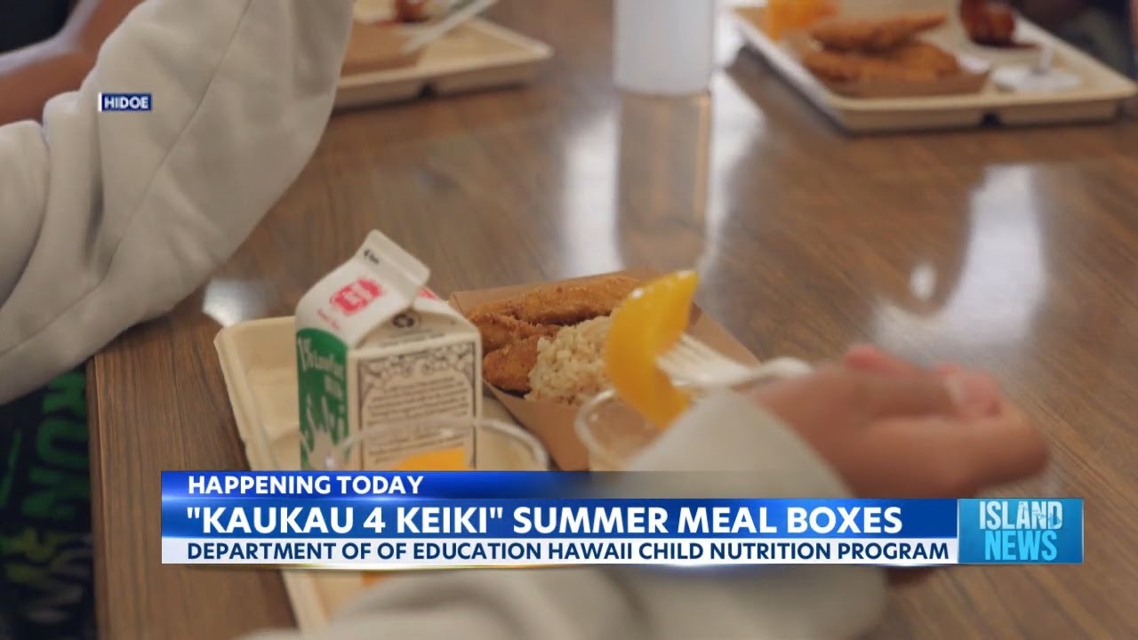Kaukau for Keiki summer meal program launches across Hawaii - YouTube
